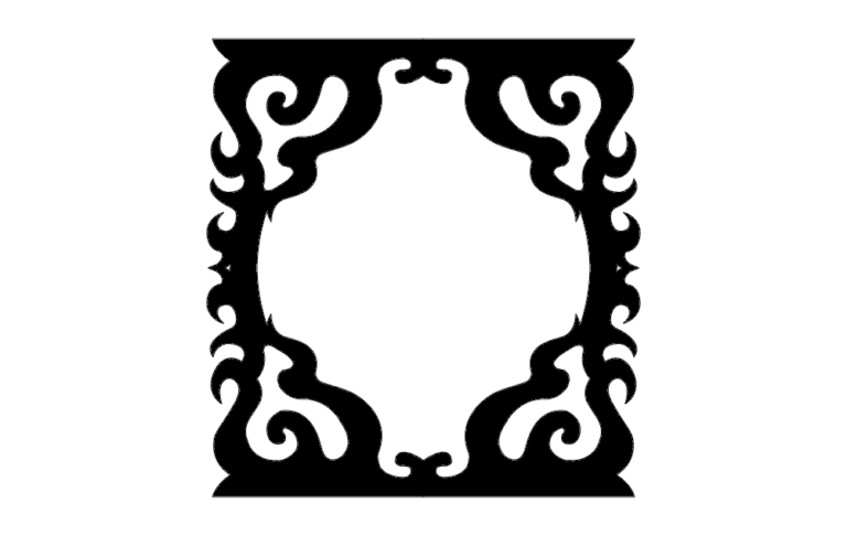 Fancy edge card dxf File - CNC FILE