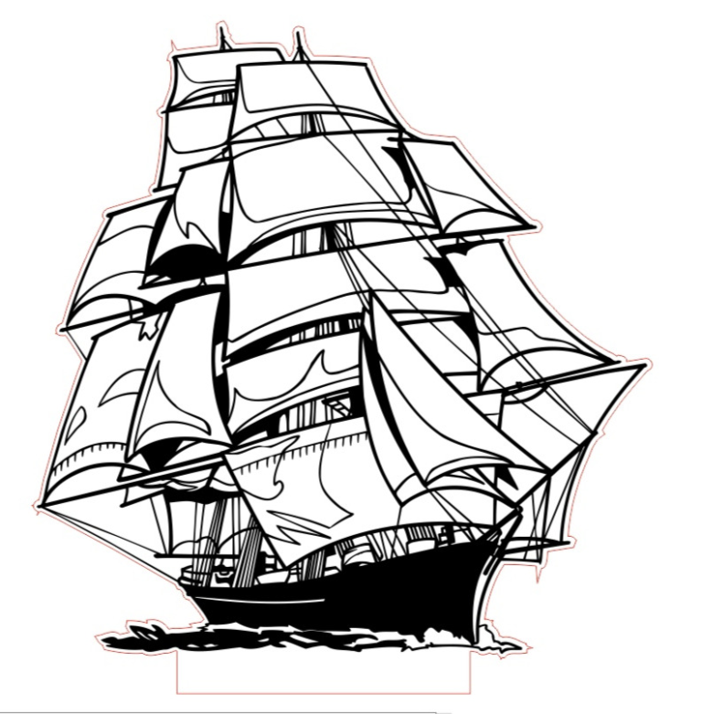 lamborghini Logo 2 dxf File