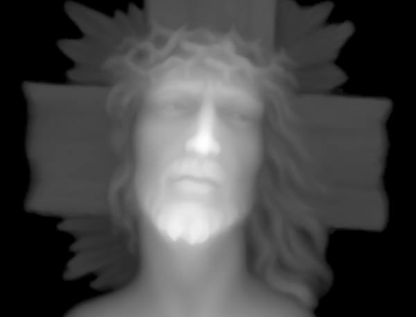 Jesus Grayscale Image BMP File - Cnc File