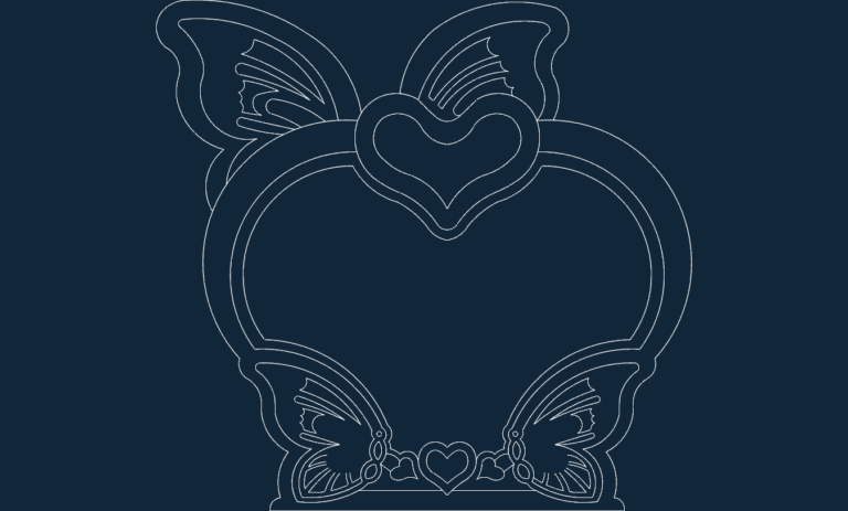 Rectangle label dxf File - CNC FILE