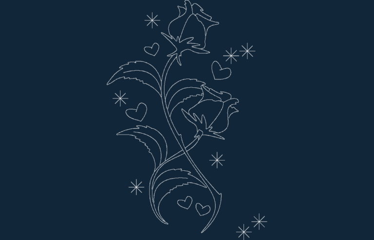 Roses.dxf - Cnc File