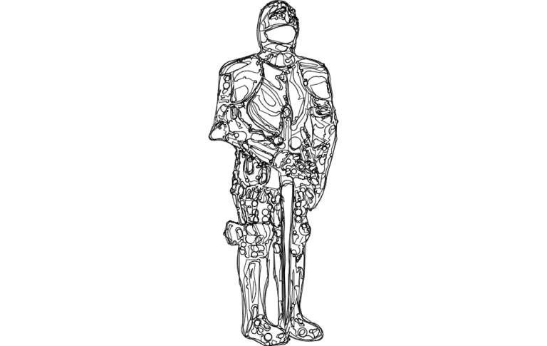 Football Helmet dxf File
