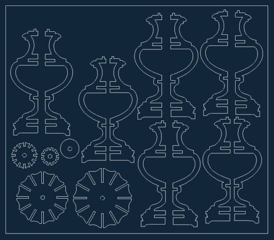 Lamp 2D Flat.dxf - Cnc File