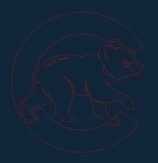 Chicago Cubs.dxf - Cnc File