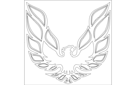 Bird dxf File - Cnc File