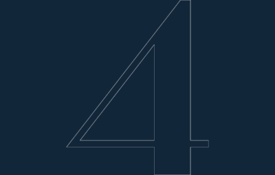 Number 4 dxf - Cnc file