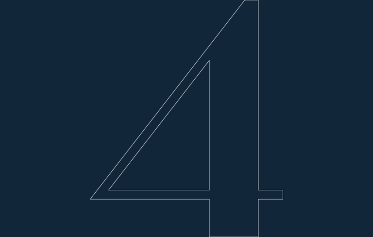 Number 4 dxf - Cnc file
