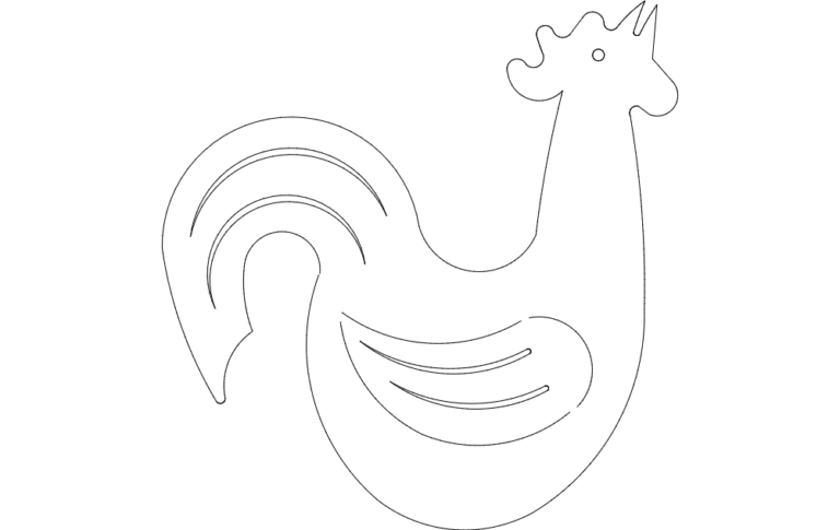 Flower Scroll dxf File
