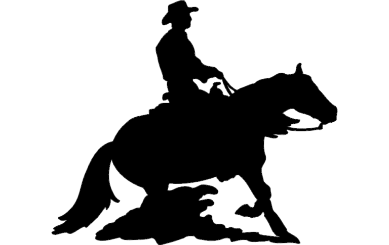 Rodeo Silhouette Cowboy dxf File - Cnc File