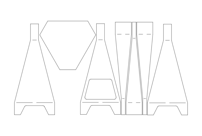Pen Holder dxf File - Cnc File