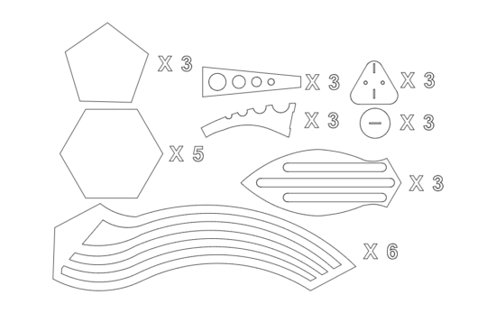 Protractor dxf File - Cnc File