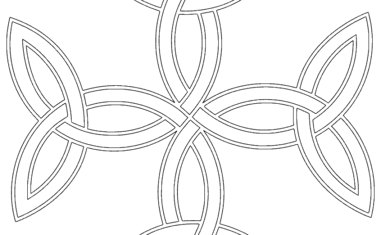 Celtic Triquetra Cross dxf file - Cnc File