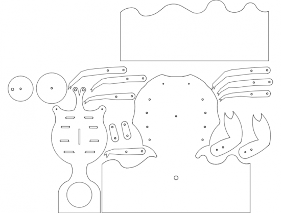 Marble Solitaire dxf File