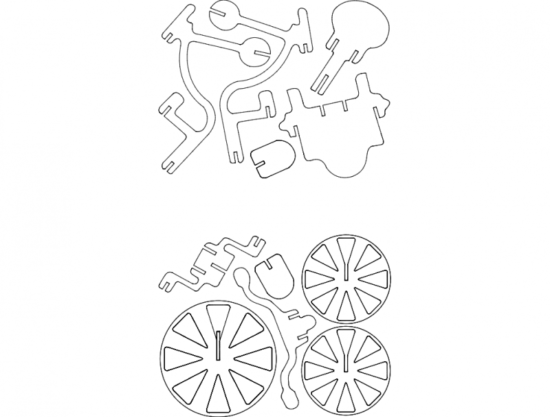Fire Football dxf File - Cnc File