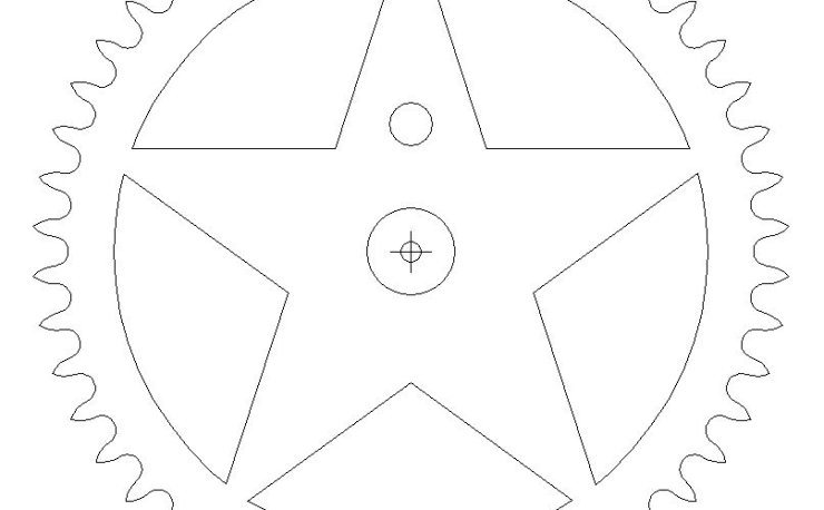 48_1 Star DXF File - Cnc File