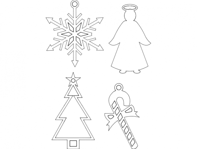 Airplane Vector dxf File - Cnc File