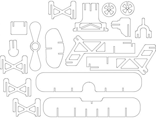 Mickey Mouse dxf File - Cnc File