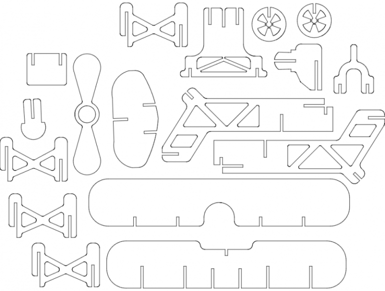 Mickey Mouse dxf File - Cnc File