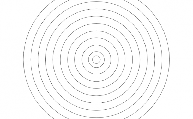Bullseye dxf File - Cnc File