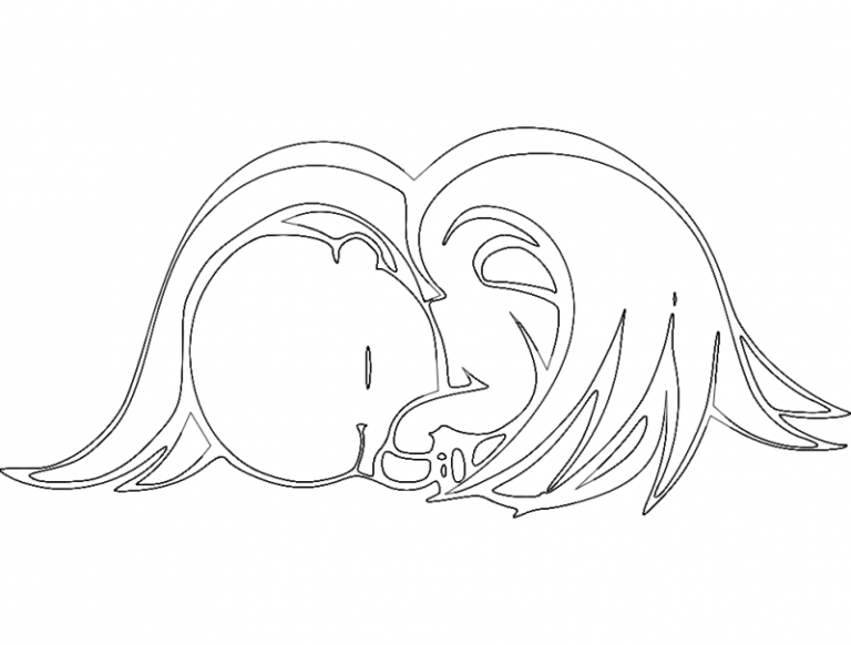 Flower Scroll dxf File - Cnc File