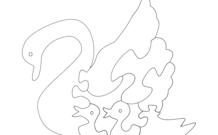 Turtle Jigsaw Puzzle dxf File - Cnc File