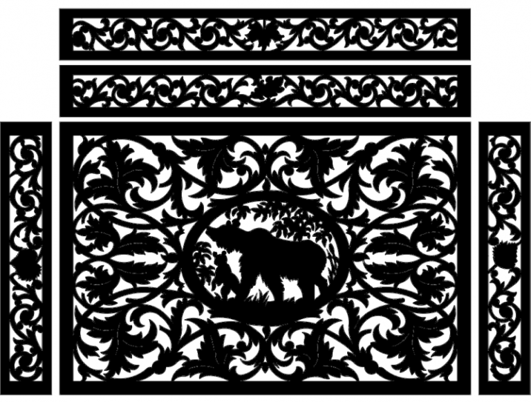 Mirror Frame Round dxf File - Cnc File