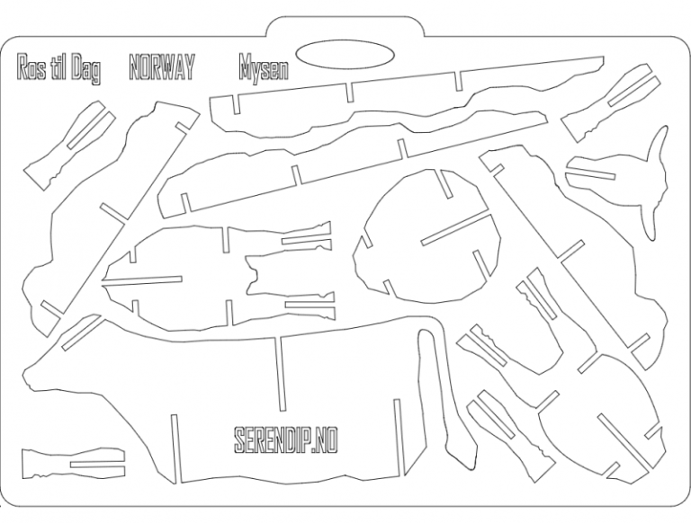 Heart Card Front dxf File - Cnc File