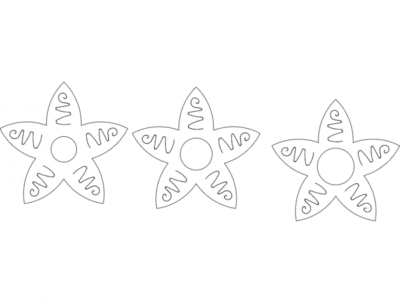 Rectangle label dxf File - CNC FILE