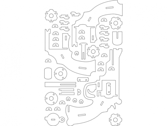 Eagle 4 dxf File - CNC FILE
