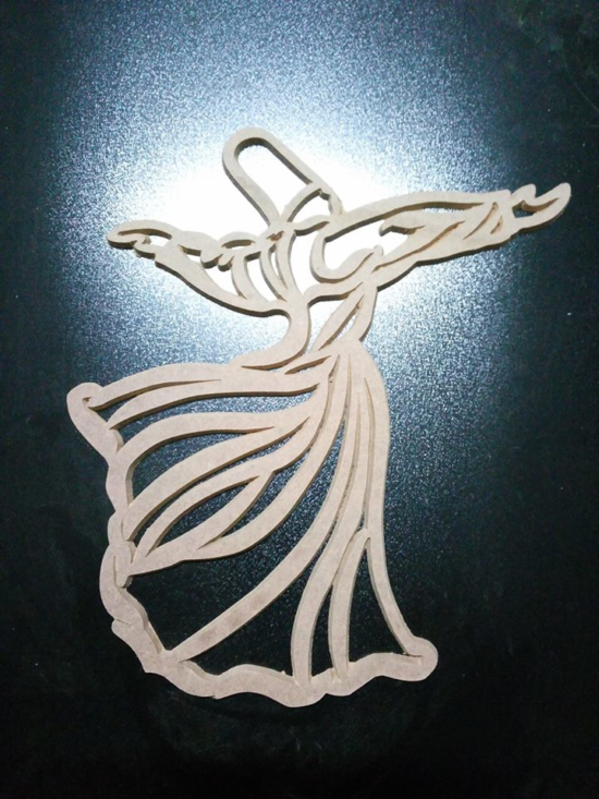 Bubble scalloped rectangle dxf File - Cnc File