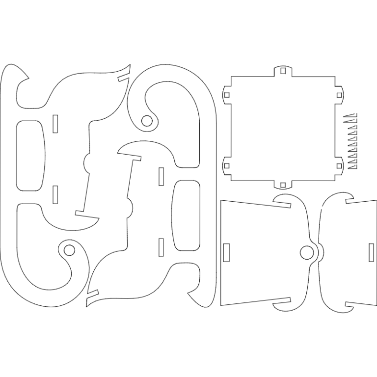 A10 Front dxf File - CNC FILE