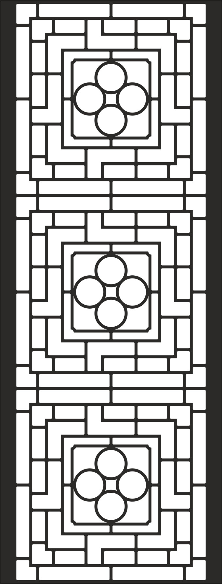 Tree Glass Door Design Free Vector