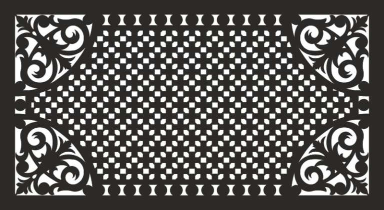 A simple picket fence dxf File - Cnc File