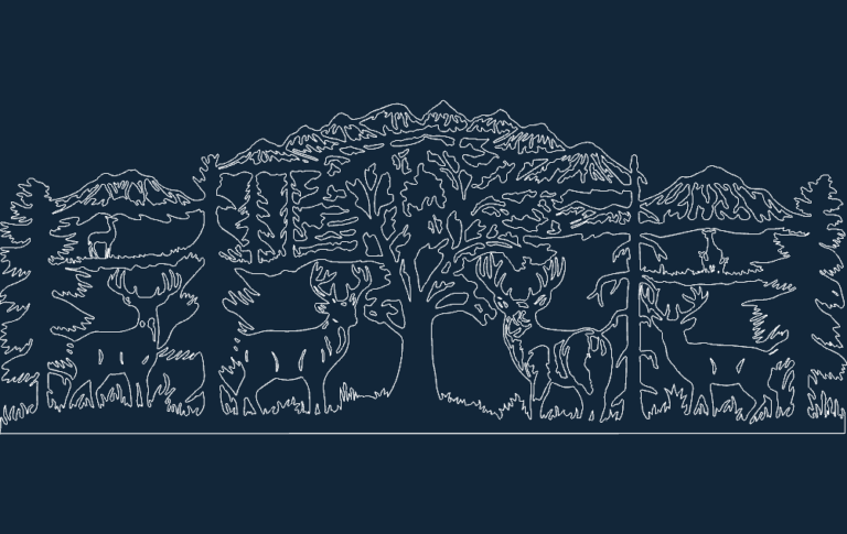 Labrador Retriever Dog dxf File