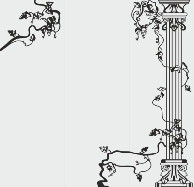 Flower Scroll dxf File