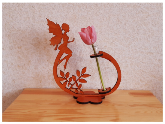 Floral Frame dxf File - Cnc File