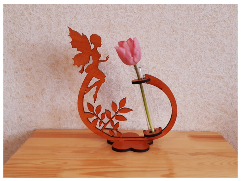 Floral Frame dxf File - Cnc File