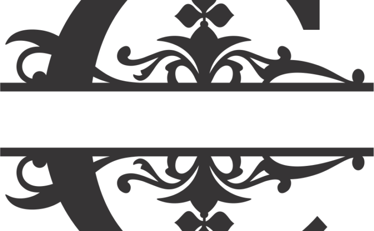 Regal Split Font C DXF File - Cnc File