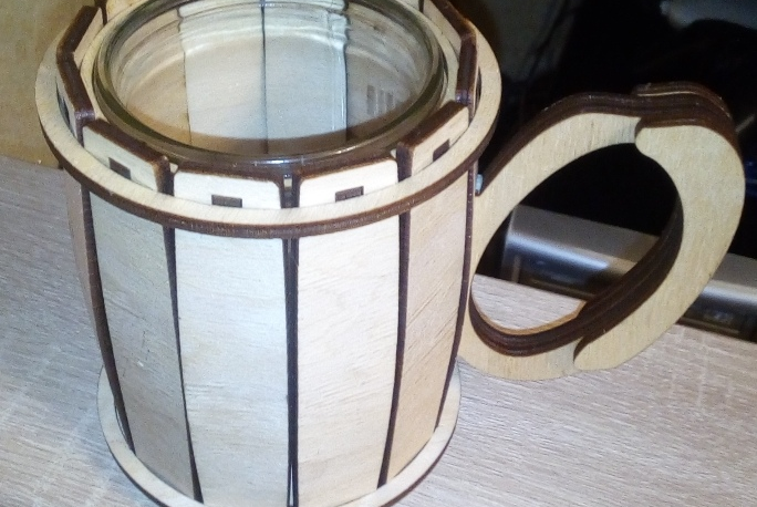 Laser Cut Cup Holder Free Vector - Cnc File