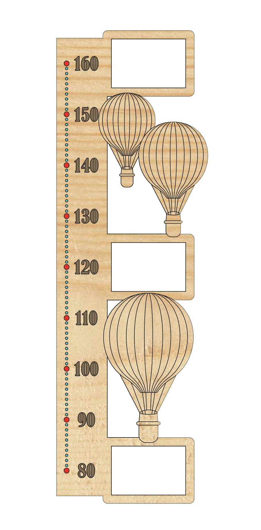 Rostomer Height Chart DXF File - CNC FILE