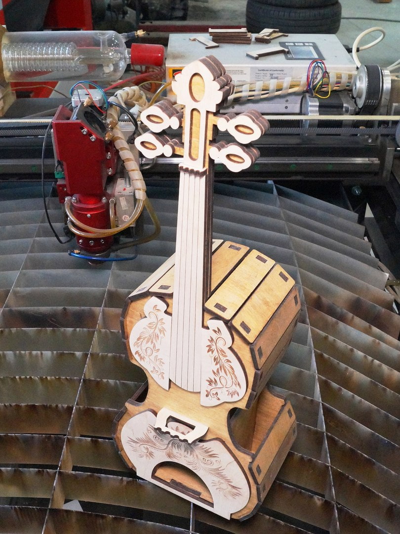 Laser Cut Violin DXF File - CNC FILE