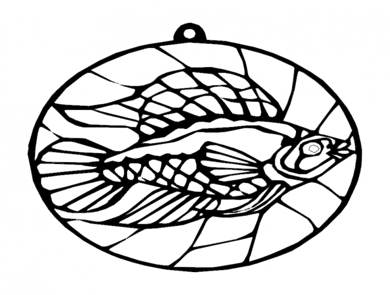 Fish dxf File - Cnc File