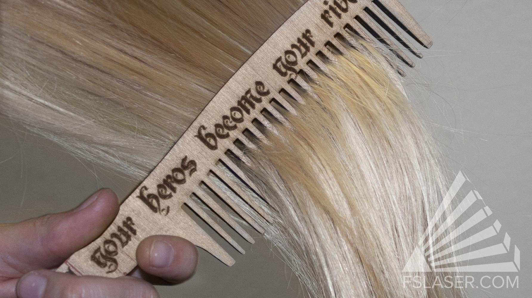 Laser Cut Long Comb SVG File - CNC FILE