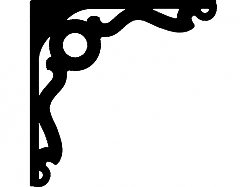 Corner Design Kron 0013 dxf File - CNC FILE