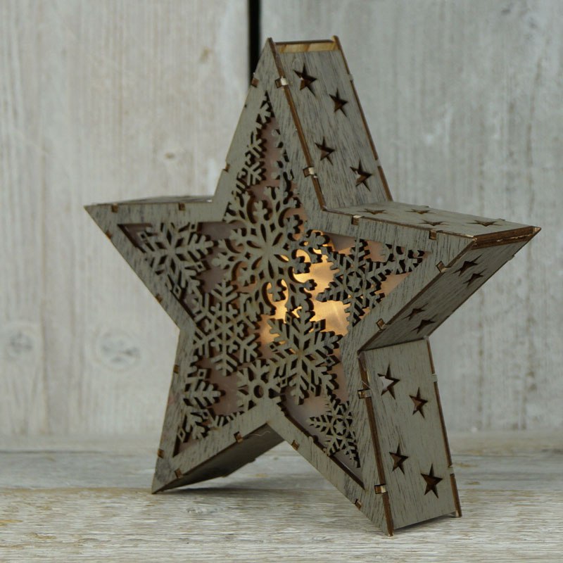 Star Light Lamp Laser Cut Free Vector - CNC FILE