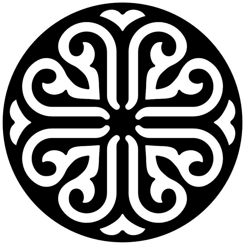 Round scroll saw ornament dxf File - Cnc File