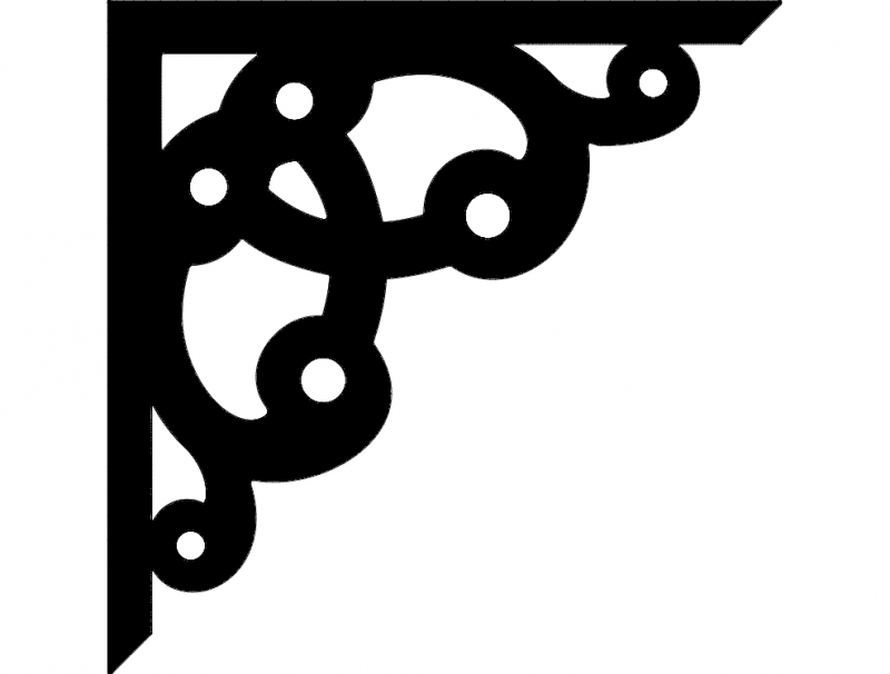 Corner Design Kron 0006 dxf File - Cnc File