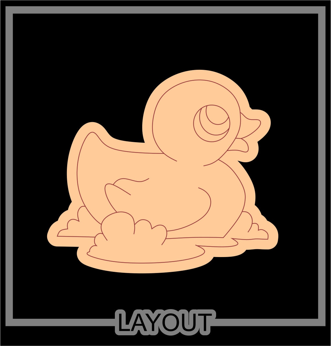 Laser Cut Engraved Duck Free Vector - CNC FILE