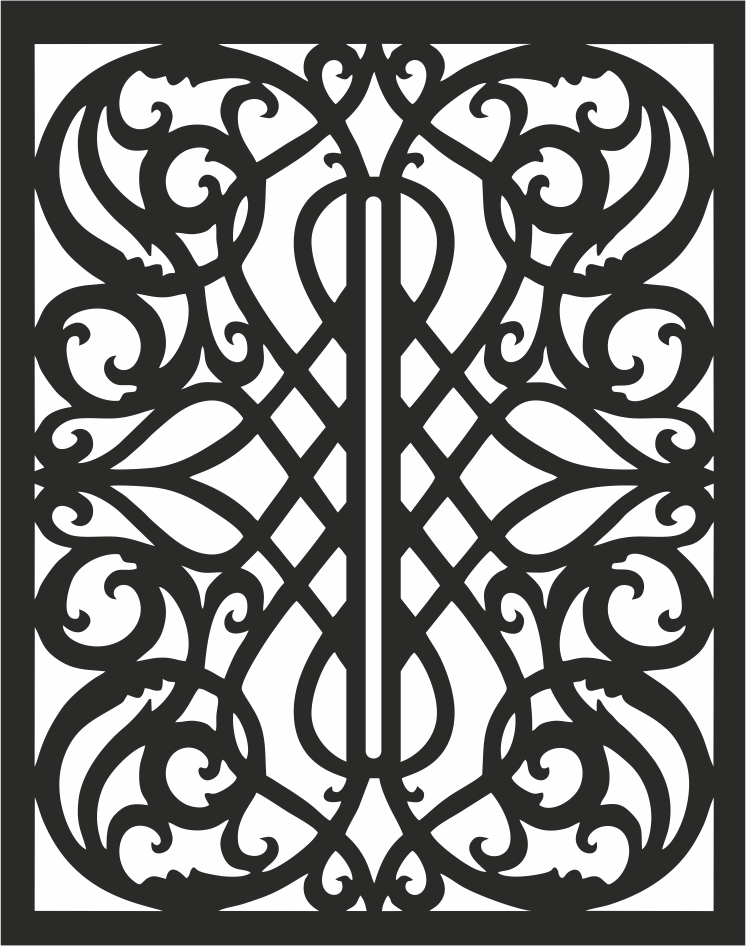 Panel Pattern DXF File - Cnc File