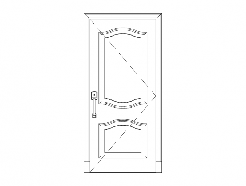 Wooden door 13 dxf File - CNC FILE